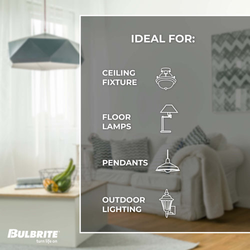 Bulbrite Industries 60 Watt Equivalent G40 E26/Medium (Standard ...